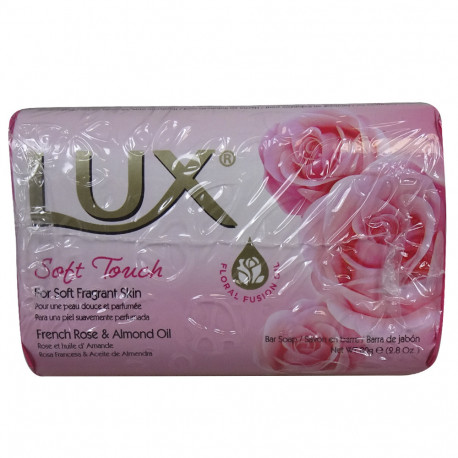 Lux bar soap 3X80 gr. Soft touch rose and almond. - Tarraco Import Export