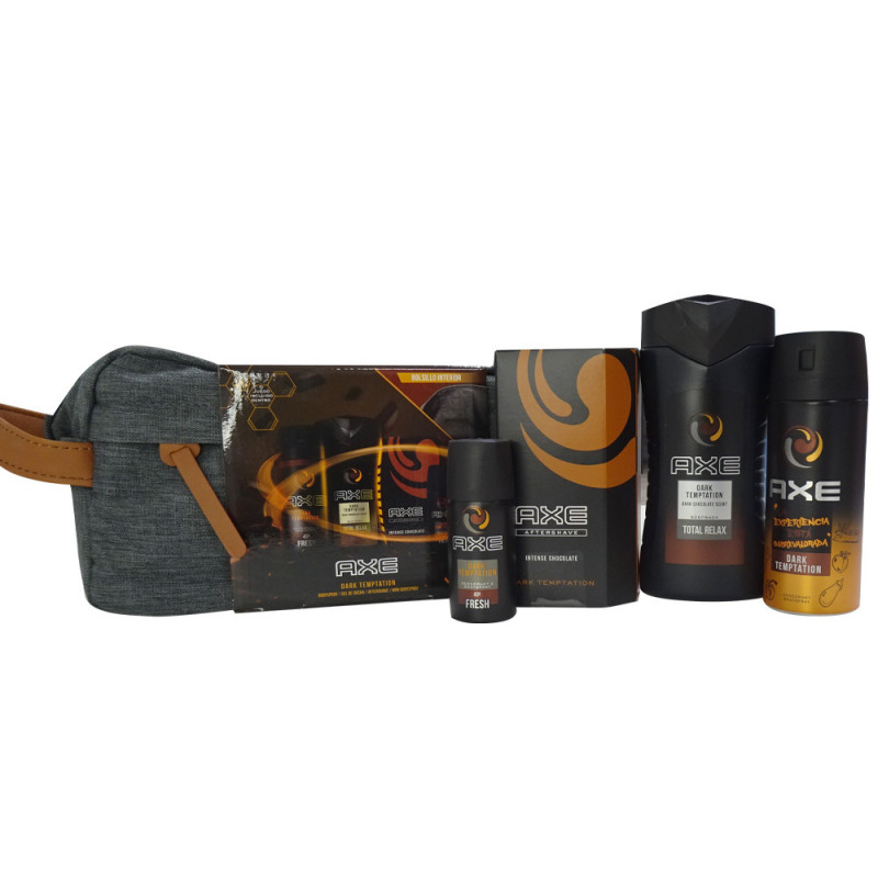 Axe toiletry bag Dark Temptation bodyspray 150 ml. + shower gel ...