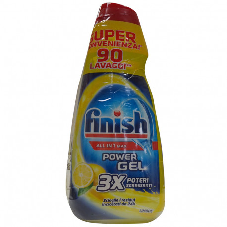 Finish dishwasher gel 3X600 ml. All in one Max lemon. - Tarraco Import ...
