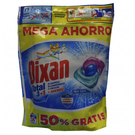 Dixan detergent in tabs 34 u. Blue Total 3+1. - Tarraco Import Export