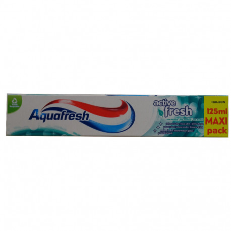 Aquafresh toothpaste 125 ml. Active fresh. - Tarraco Import Export