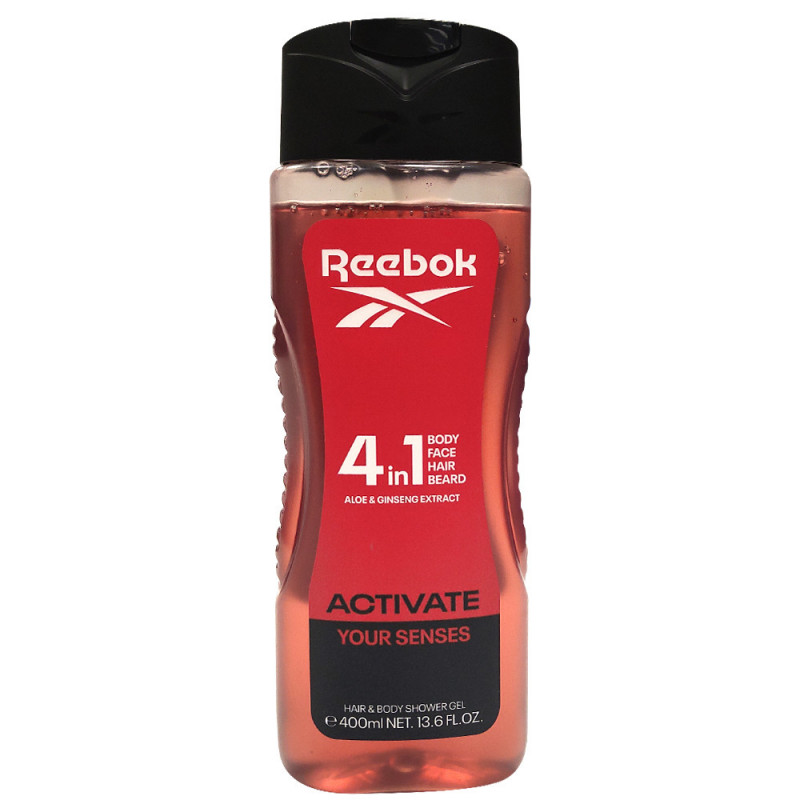 Reebok gel 400 ml. Activate your senses man 4 in 1. - Tarraco Import Export