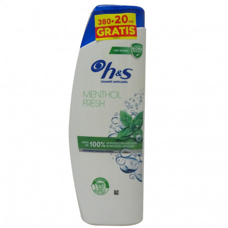 H&S shampoo 380+20 ml. Anti-dandruff mentol fresh. - Tarraco Import Export