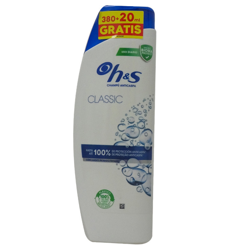 H&S shampoo 380+20 ml. Anti-dandruff classic clean. - Tarraco Import Export