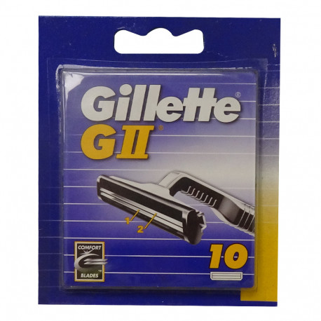 Gillette GII blades 10 u. - Tarraco Import Export