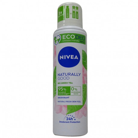 Nivea deodorant spray 125 ml. Naturally Good green tea. - Tarraco ...