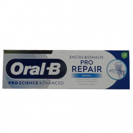 Oral B toothpaste 75 ml. Pro-repair gums & enamel fresh mint. - Tarraco ...