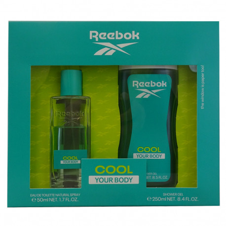Reebok pack gel 250 ml. + EDT 50 ml. Cool your body mujer. - Tarraco ...