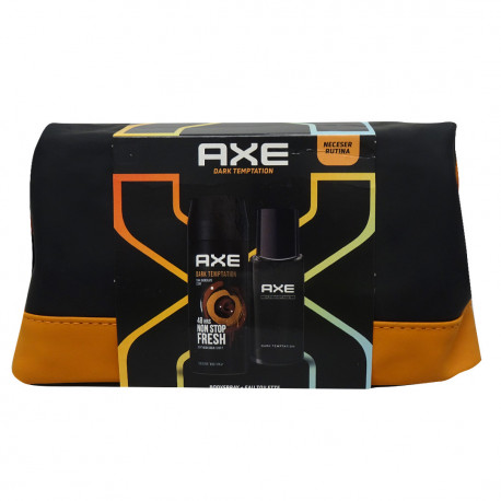 AXE toiletry bag Dark temptation. Bodyspray 250 ml. + EDT 100 ml ...