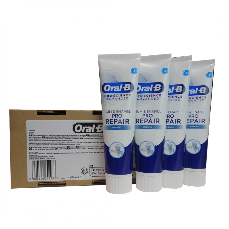 Oral B toothpaste 4X75 ml. Advanced pro-repair original. - Tarraco ...