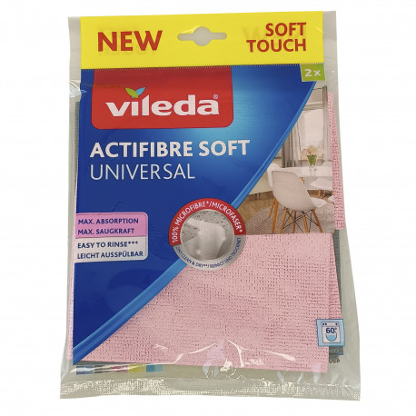 Vileda all purpose cloth 2 u. Actifibre soft. - Tarraco Import Export