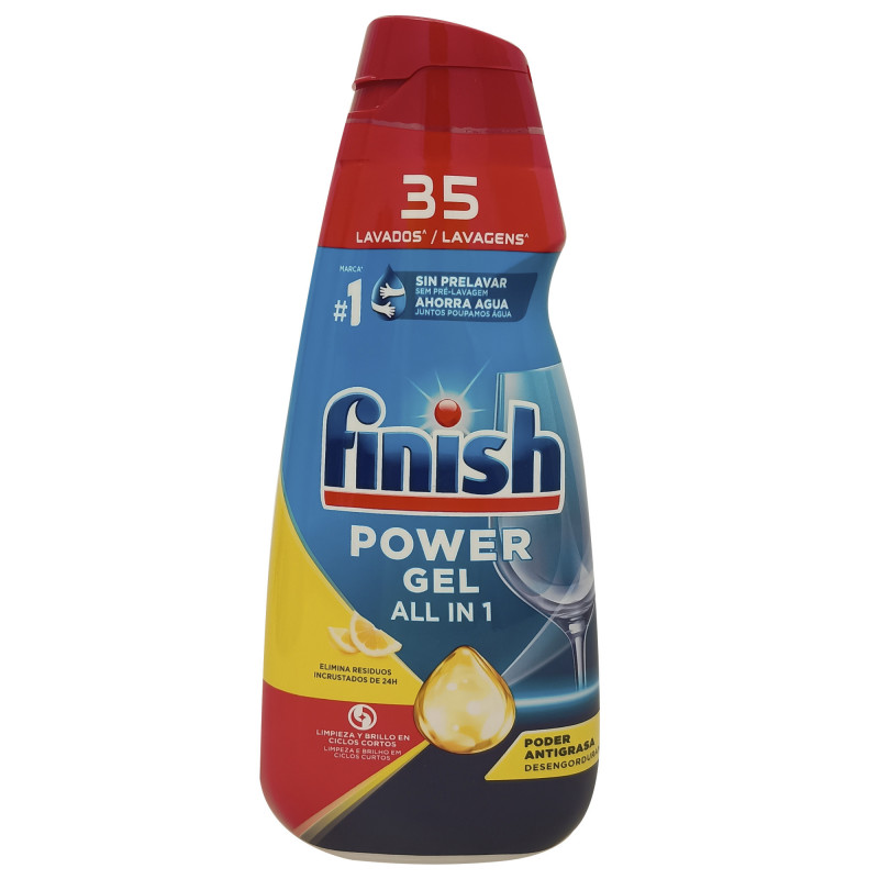 Finish dishwasher gel 700 ml. Power all in one lemon. - Tarraco Import ...